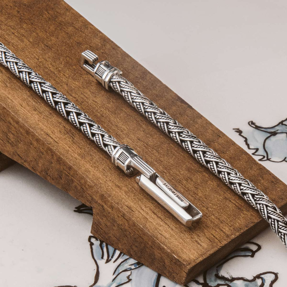 Men's Sterling Silver Hexagon Bracelet - Rasim | NineTwoFive